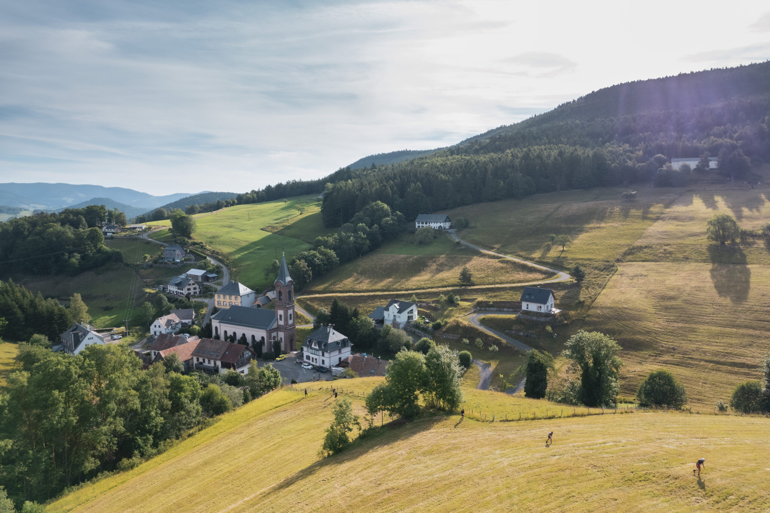 Orbey in the heart of the Welche region in the Kaysersberg valley